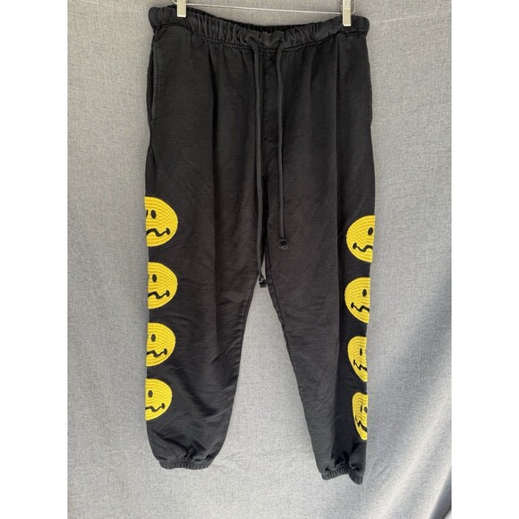 MNML | Pants | Mnml Sweatpants Mens Xxxl Black Jogger Crooked Smileys ...